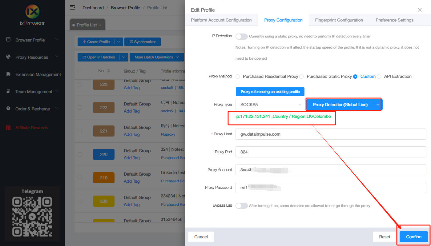 How to set up Datalmpulse with ixBrowser