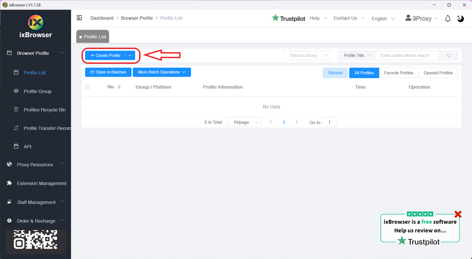 ixBrowser - Forever free anti-detect browser