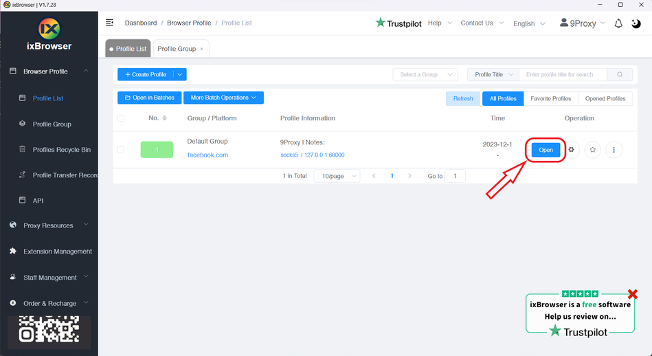 ixBrowser - Forever free anti-detect browser